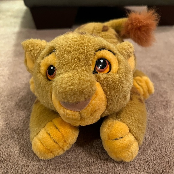 Disney | Toys | Vintage Simba Plush | Poshmark